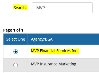 Agent Logins | MVP Financial Services LLC